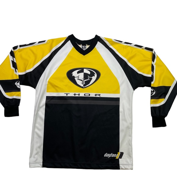 Vintage | Shirts | Thor Motorcross Jersey Large Daytona Racing Shirt ...